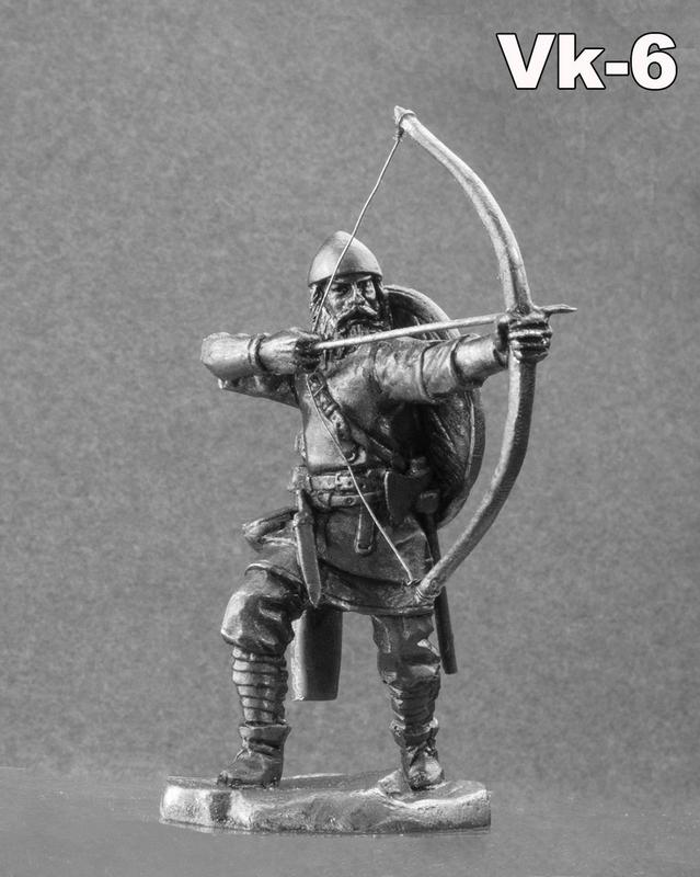 Колекційна фігура фігурка статуетка лучник вікінг щит лук сплав олово променя — ціна 604 грн у