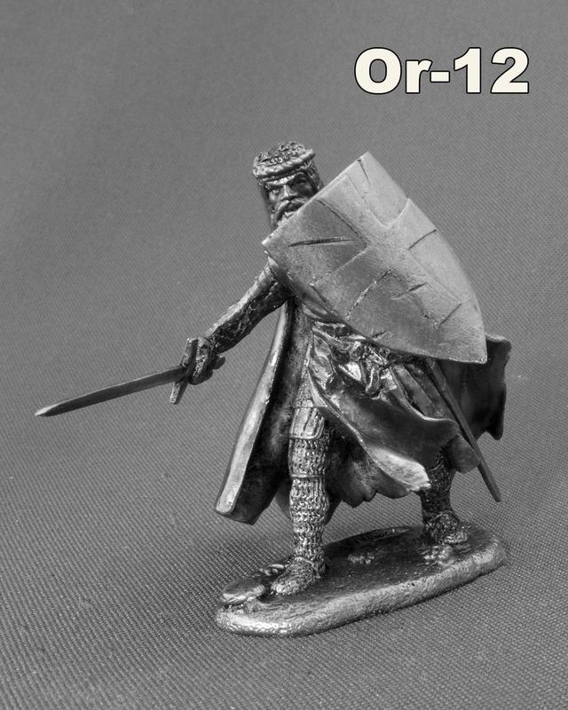 Фігурка статуетка фігура воїн лицар солдатів сплав олова в доспехах меч плащ крутий — ціна 599