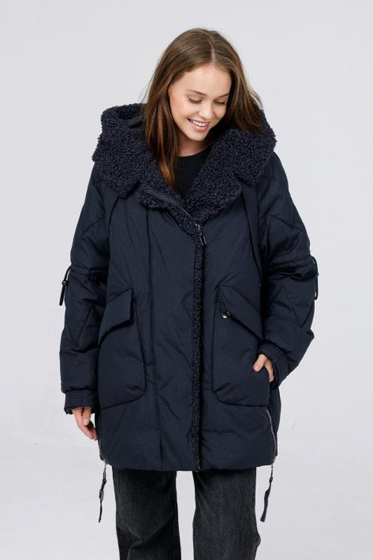 Зимова куртка жіноча великих розмірів з штучним хутром mishele розміри 1 — ціна 5250 грн у ...