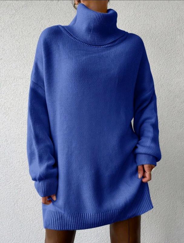 Свитер туника синяя — цена 650 грн в каталоге Свитеры Купить женские вещи по доступной цене на