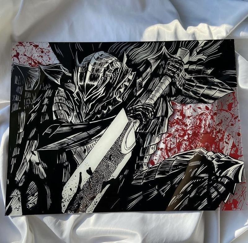 Картина гатс из берсерк — цена 1999 грн в каталоге Картины Купить товары для дома и быта по