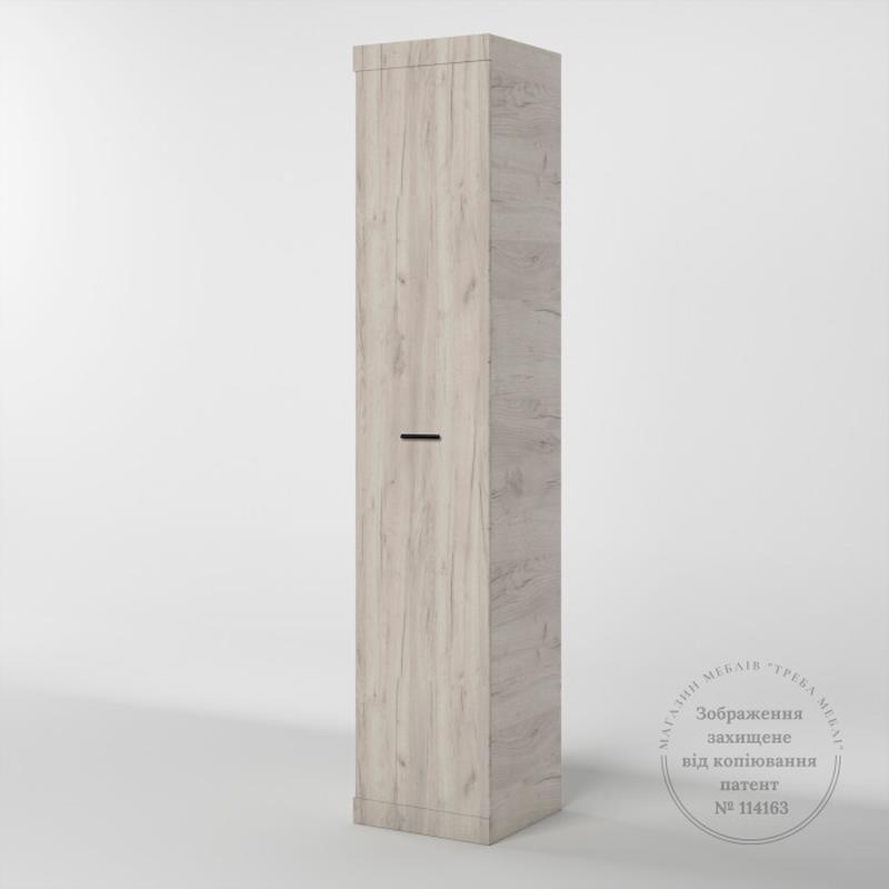 Шафа пенал закрита еверест соната дуб крафт білий — ціна 2250 грн у