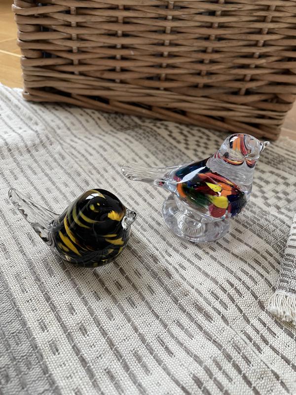 Mtarfa Glassblowers пташки ручної роботи статуетки Handmade Malta Maltese Art Glass Bird