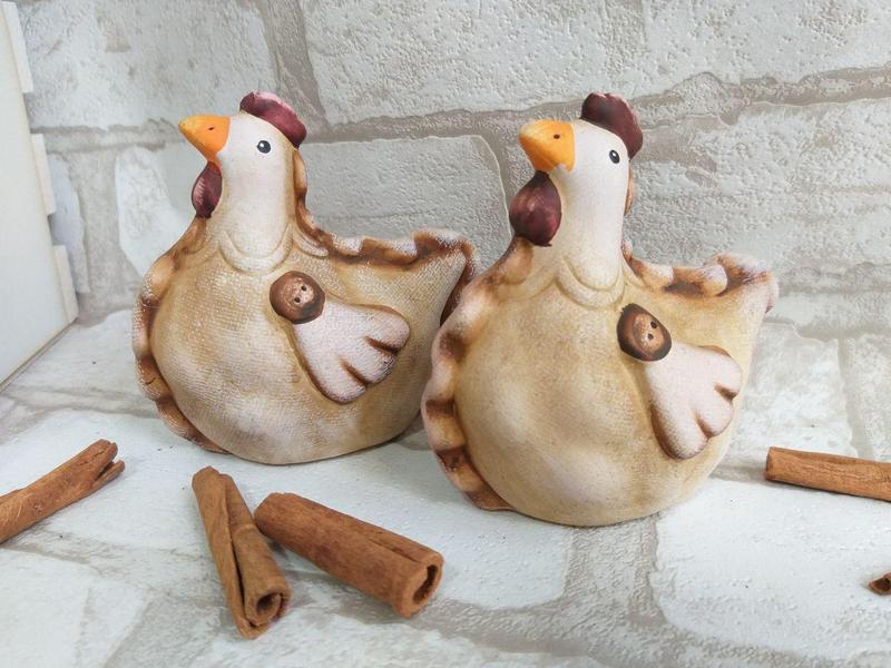 Оригинальная статуэтка курочка из керамика H 10 см — цена 75 грн в каталоге Статуэтки Купить