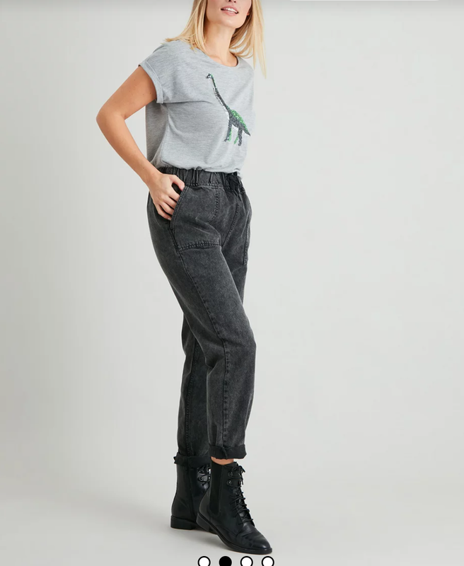 Плотные джинсы джоггеры — цена 699 грн в каталоге Брюки Купить женские вещи по доступной цене на