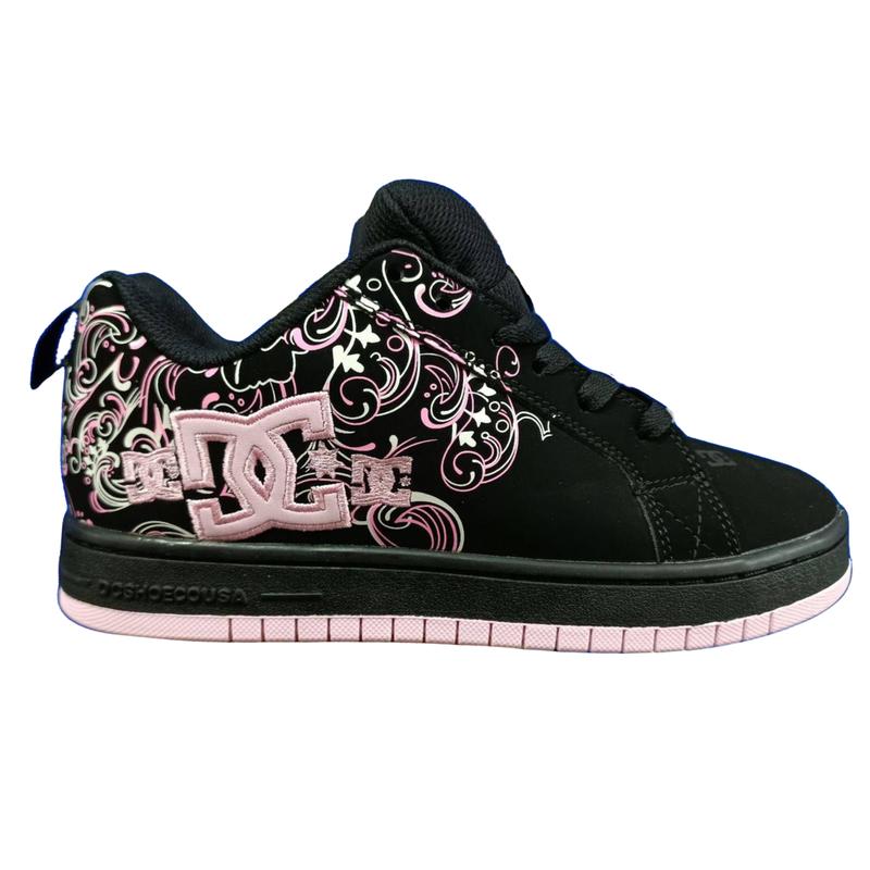 Кросівки dc court graffik black pink sabbath, жіночі кросівки, дісі ...