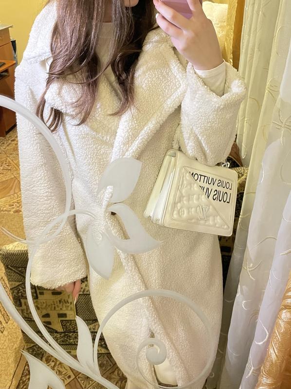 Шубка тедді кремово біла — ціна 730 грн у каталозі Шуби Купити жіночі речі за доступною ціною