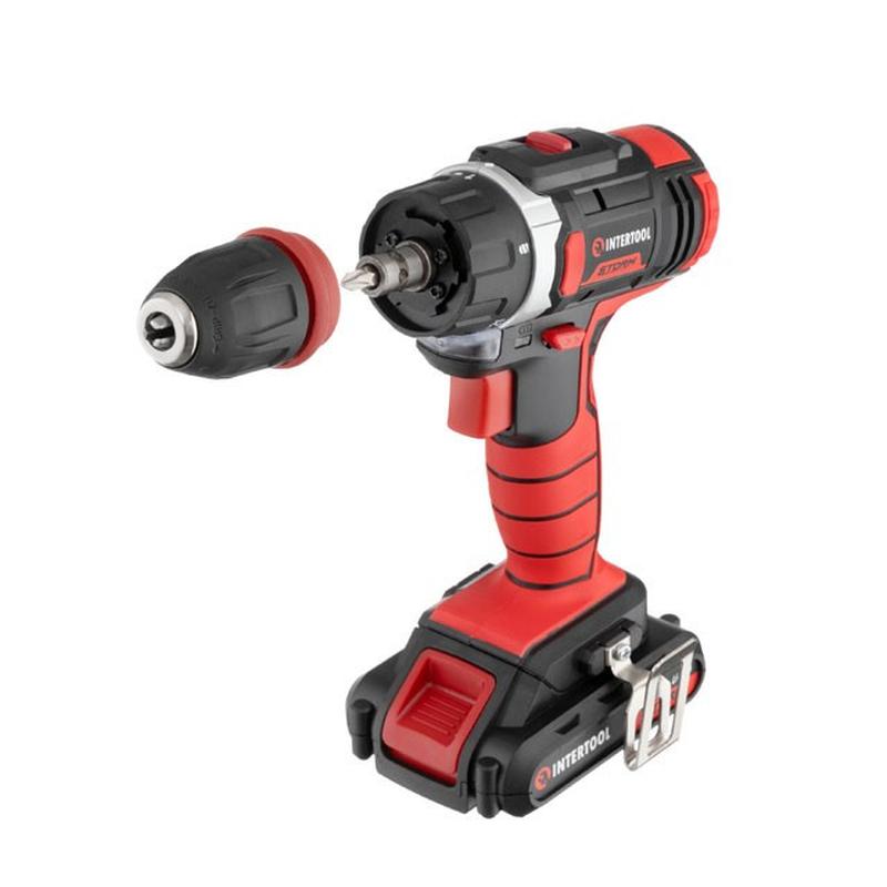 Дриль-шуруповерт акумуляторна li-ion 18 2x2.0 ач intertool wt-0317 — ціна 3080 грн у каталозі ...