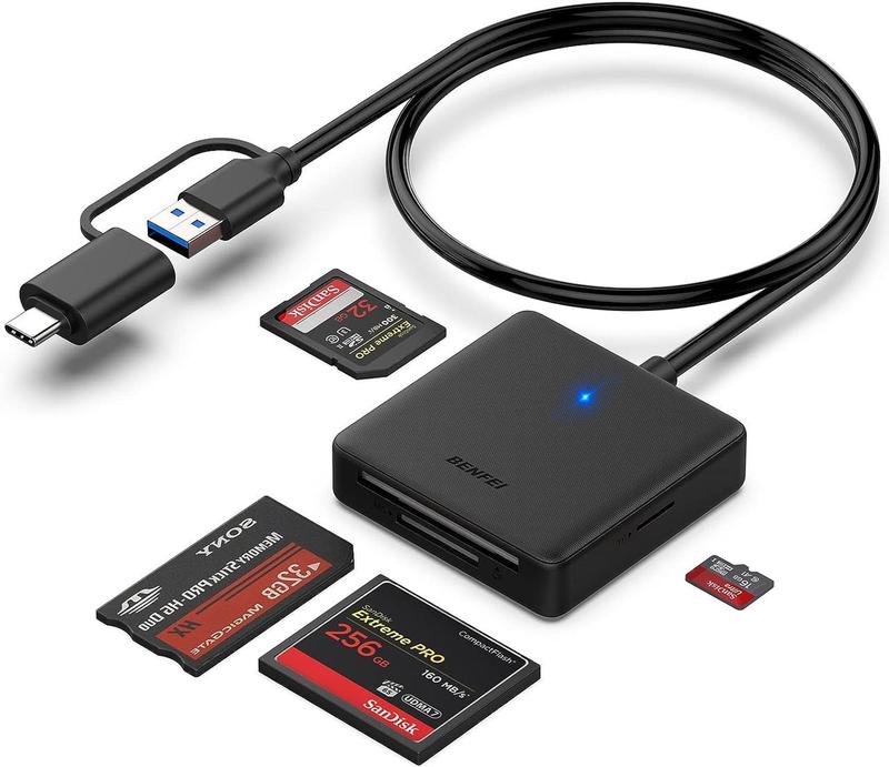 benfei 4in1 usb 3.0 usb c sd micro sd ms cf card reader adapter 4 800 Usb