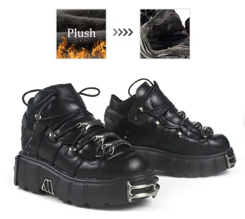 Массивная обувь панк рок new rock y2k dollskill demonia утепленные ...