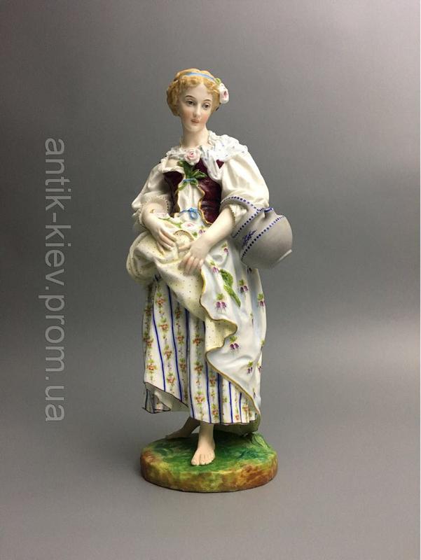 Антикварна порцелянова статуетка скульптура 19вік старовинна фігурка порцеляна бісквіт Vip