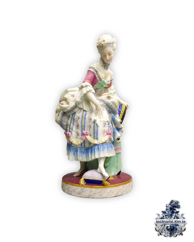 Антикварна порцелянова статуетка скульптура 19вік старовинна фігурка порцеляна бісквіт Vip