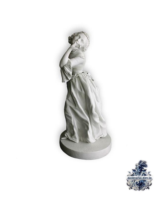 Антикварна порцелянова статуетка скульптура 19вік старовинна фігурка порцеляна бісквіт Vip