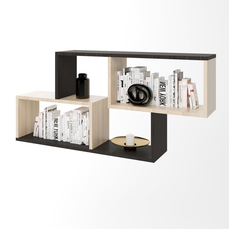 Полиця навісна еверест пн 4 венге дуб молочний Dtm 2352 — ціна 882 грн у каталозі Полиці