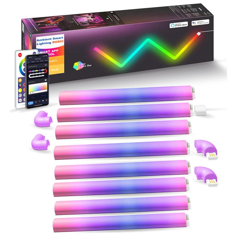 Настінний світильник Lines Sal 013b Bluetooth Usb Interface With App 8 4 Pcs White — ціна 2644