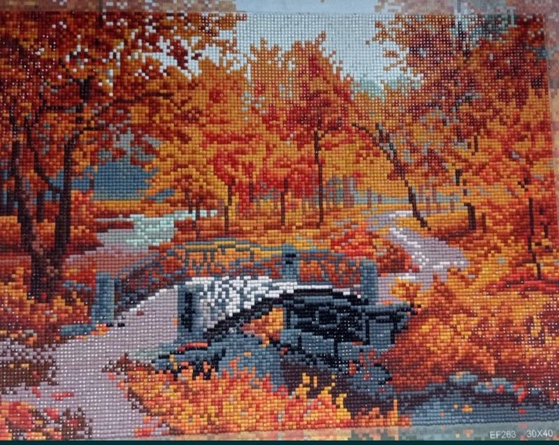 Готова картина виконана алмазною мозаїкою — ціна 500 грн у каталозі Картини Купити товари для