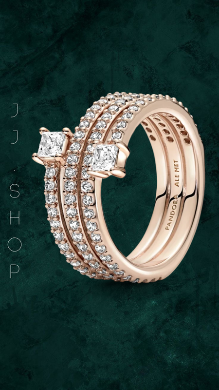 Срібна каблучка pandora rose потрійна спіраль 180051c01 — ціна 1092 грн ...