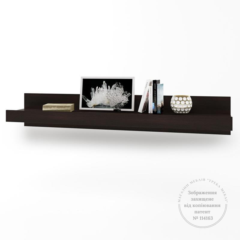 Навісна полиця еверест великобританія пн 10 венге темний — ціна 590 грн