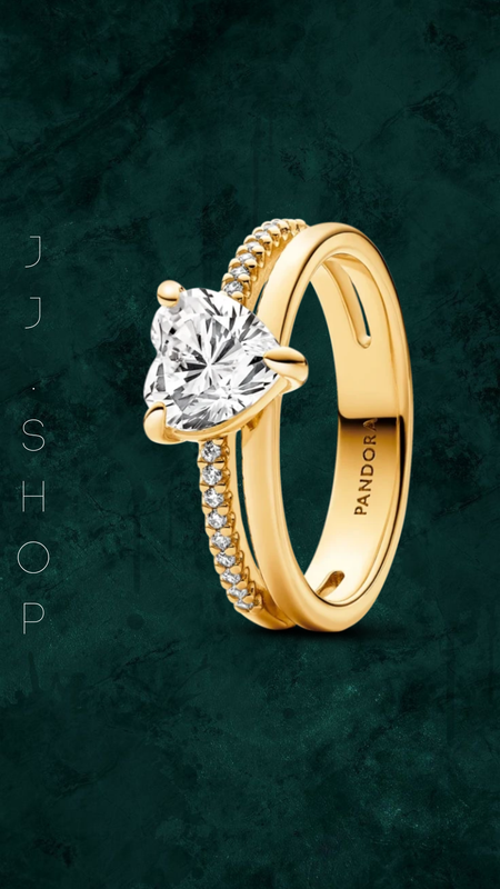 Каблучка "серце" з двома обертами pandora 163100c01 — ціна 1049 грн у ...
