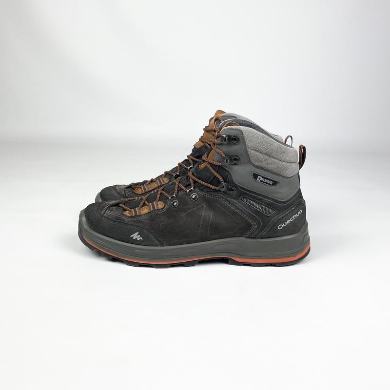 Треккинговые высокие ботинки quechua waterproof trek 100 m decathlon ...