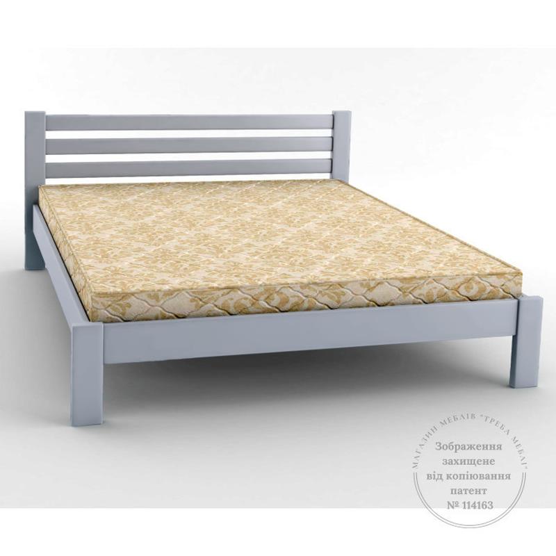Двоспальне ліжко Mebigrand колумбія світло сірий Ral 7040 140х190 см
