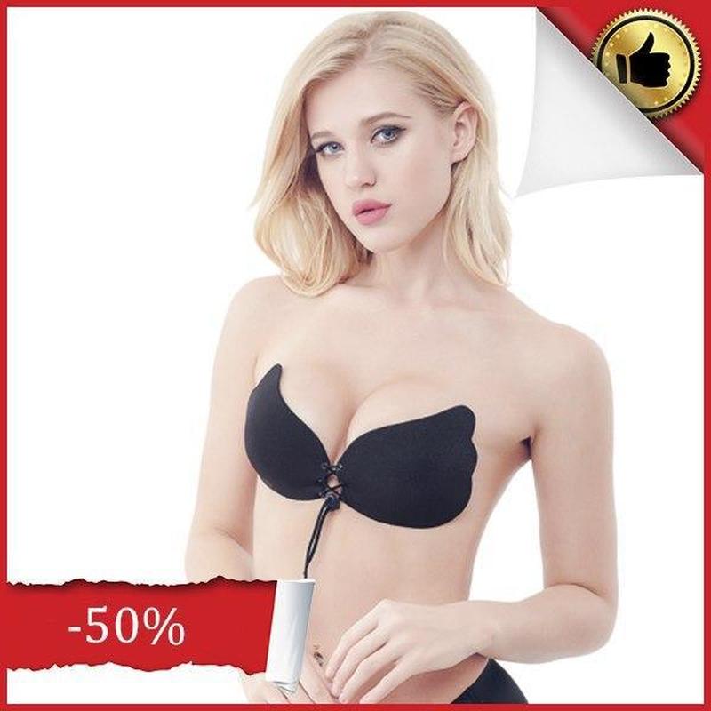 Бюстгальтер-невидимка fly bra з ефектом, push up ліфчик без бретельок, невидимий бюстгальтер ...
