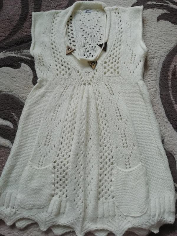 Ажурная туніка жилетка — ціна 140 грн у каталозі Жилети Купити жіночі речі за доступною ціною