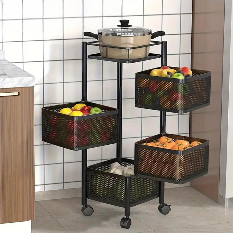 Етажерка на колесах Modern Home 4 яруси 27 х 27 5 х 78 см 50113 — ціна 1219 грн у каталозі