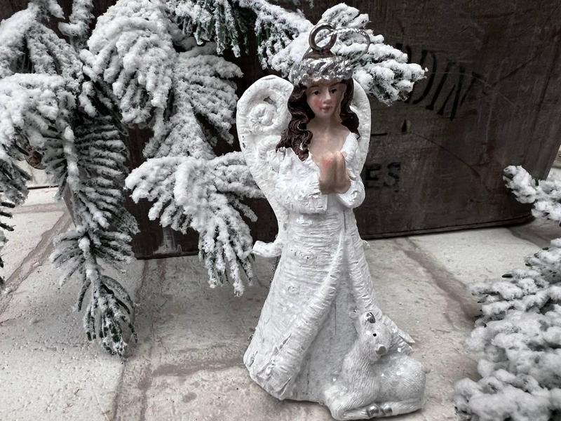 Статуетка підвіска керамічна янгол H 10 см — ціна 230 грн у каталозі Статуетки Купити товари