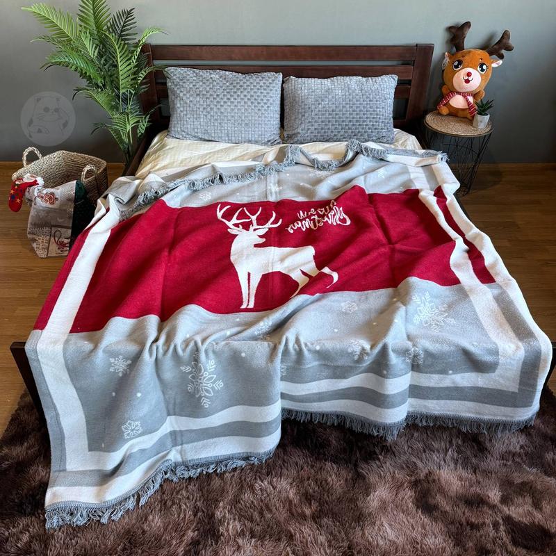 Плед новорічний Merry Christmas — ціна 1645 грн у каталозі Пледи Купити