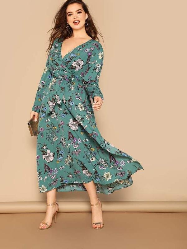 Плаття міді в квіти — ціна 500 грн у каталозі Сукні міді Купити жіночі речі за доступною ціною