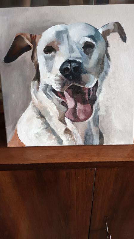 Собачка масло полотно — цена 1000 грн в каталоге Картины Купить товары для дома и быта по