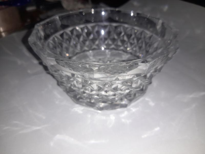 Кришталева добротна ваза цукерниця салатниця салатник попільничка вазочка декор винтаж