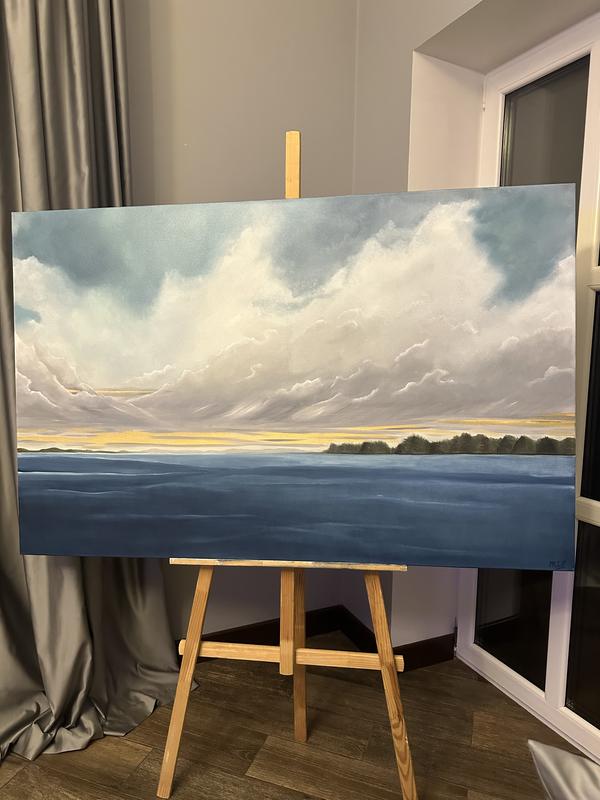 Большая картина маслом пейзаж 140 90см картина олійними фарбами — ціна 5999 грн у каталозі