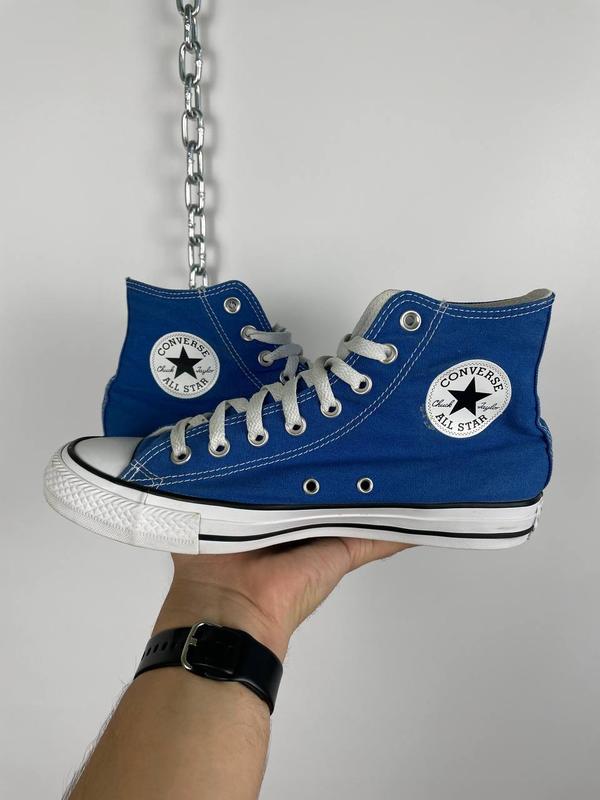 Сині високі кеди Converse 40 — ціна 890 грн у каталозі Кеди Купити жіночі речі за доступною