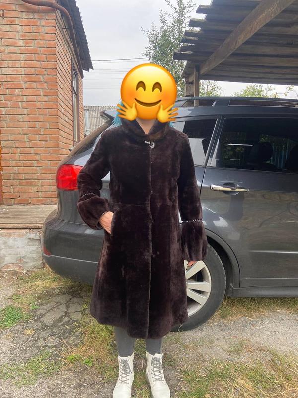 Норкова шуба з воротником із песця — ціна 1700 грн у каталозі Шуби Купити жіночі речі за