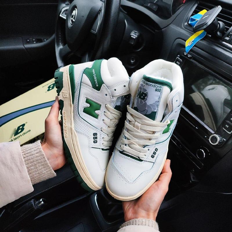 ️зимові кросівки new balance 650 білі з зеленим white/green ️ — ціна ...