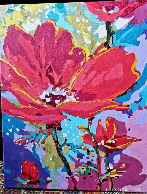 Картина акрил маки — ціна 350 грн у каталозі Картини Купити товари для дому та побуту за