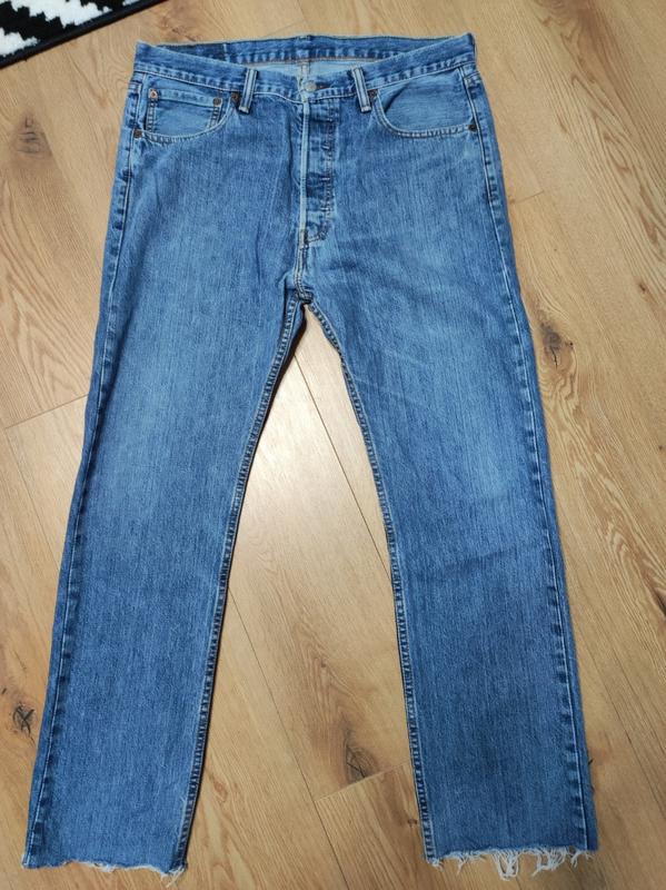 Джинсы челловичи синие прямые трубы levis jeans man, размер l - xl ...