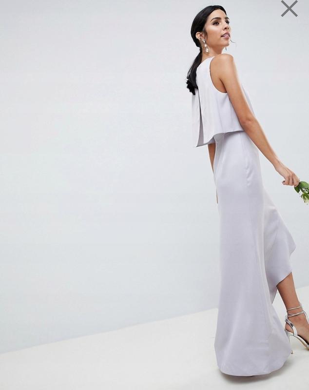 Шикарне вечірнє весільне плаття Asos з оборкою — ціна 750 грн у каталозі Вечірні сукні Купити