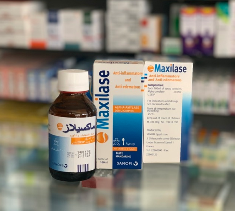 Maxilase максилазе сироп біль у горлі альфа-амілаза 100 мл єгипет ...