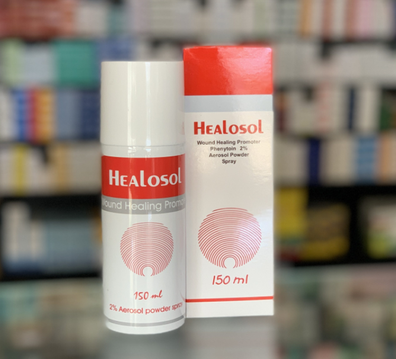 Healosol spray хилосол спрей раны пролежни ожоги фенитоин 150 мл египет ...