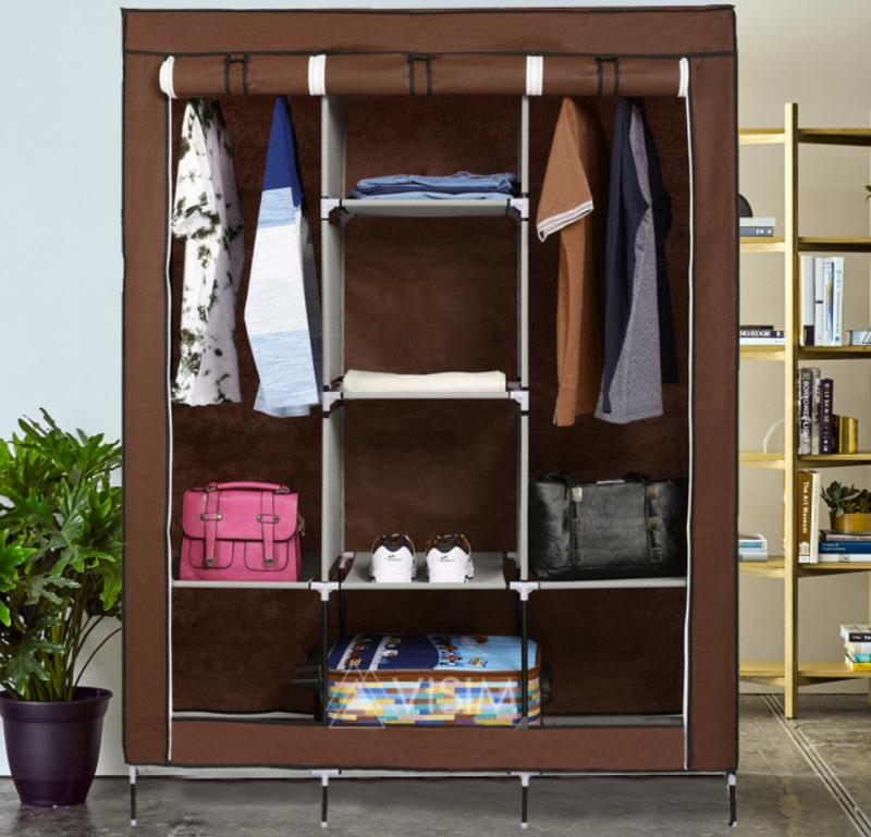 Складной каркасный тканевый шкаф storage wardrobe 88130, шкаф на три ...