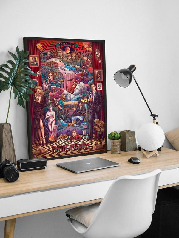 Постер серіалу твін пікс у рамці Twin Peaks девід лінч — цена 395