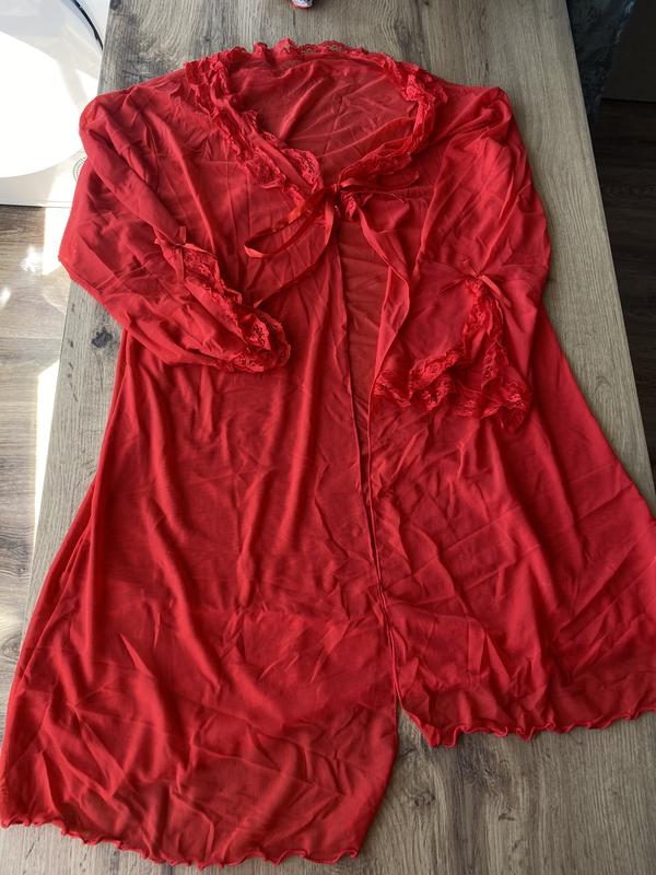 Красный пеньюар, красивый пеньюар, халатик эротичный — цена 150 грн в ...