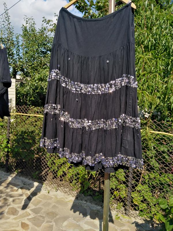 Шикарна спідниця в паетках — ціна 135 грн у каталозі Міді спідниці