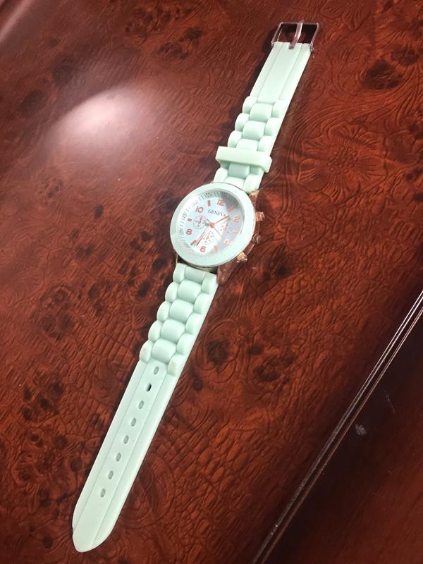 Силиконовые бирюзовые часы — цена 180 грн в каталоге Часы Купить аксессуары по доступной цене на