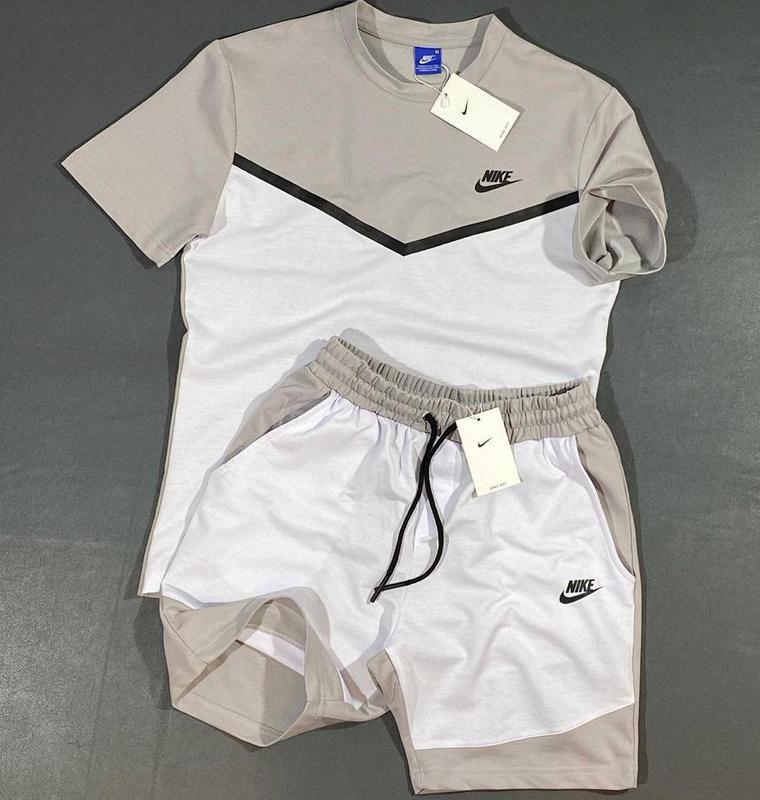 Летний мужской спортивный трикотажный костюм nike tech fleece — цена ...