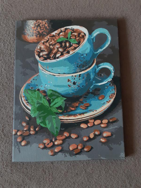 Картина за номерами ароматні кавові зерна☕ — ціна 100 грн у каталозі Картини Купити товари для