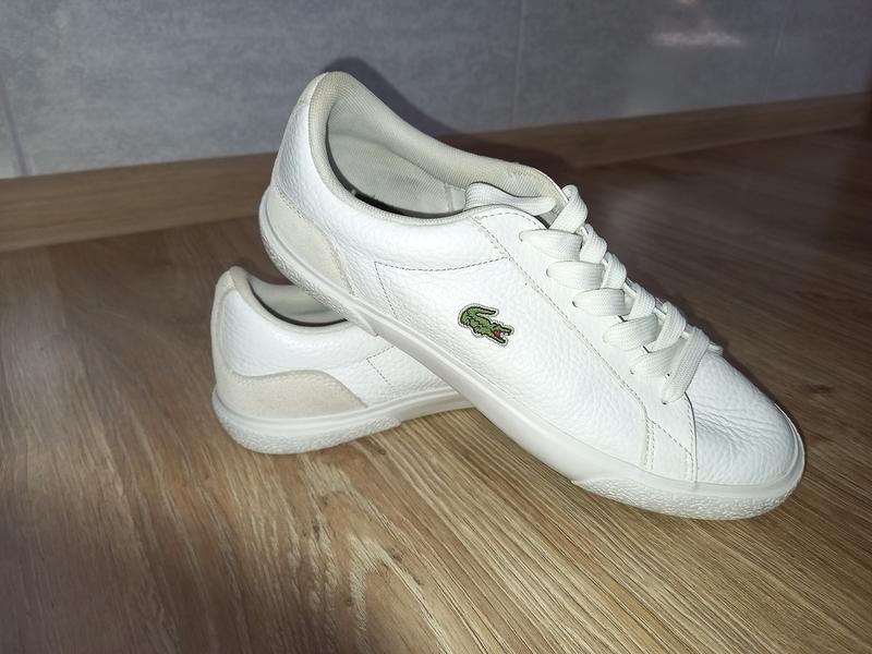 Lacoste кроссовки женские белые оригинал, 39 г., натуральная кожа ...